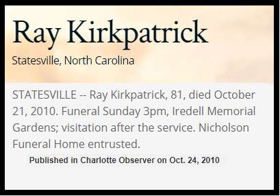 Kirkpatrick Obituaries